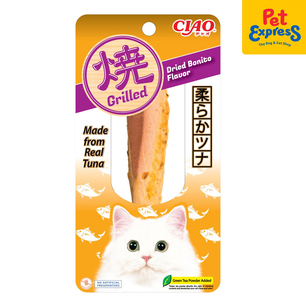 Ciao Grilled Tuna Dried Bonito Cat Treats 20g (2 packs) | Pet Express