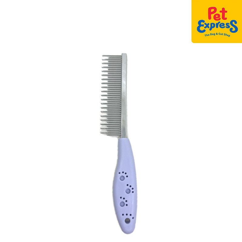 Lucky Dog Steel Pet Comb Periwinkle | Pet Express
