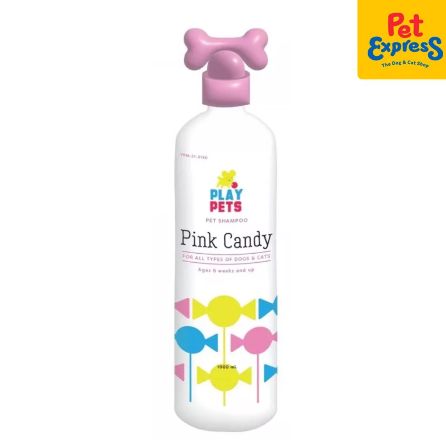 Play Pets Pink Candy Shampoo and Conditioner 1L | Pet Express
