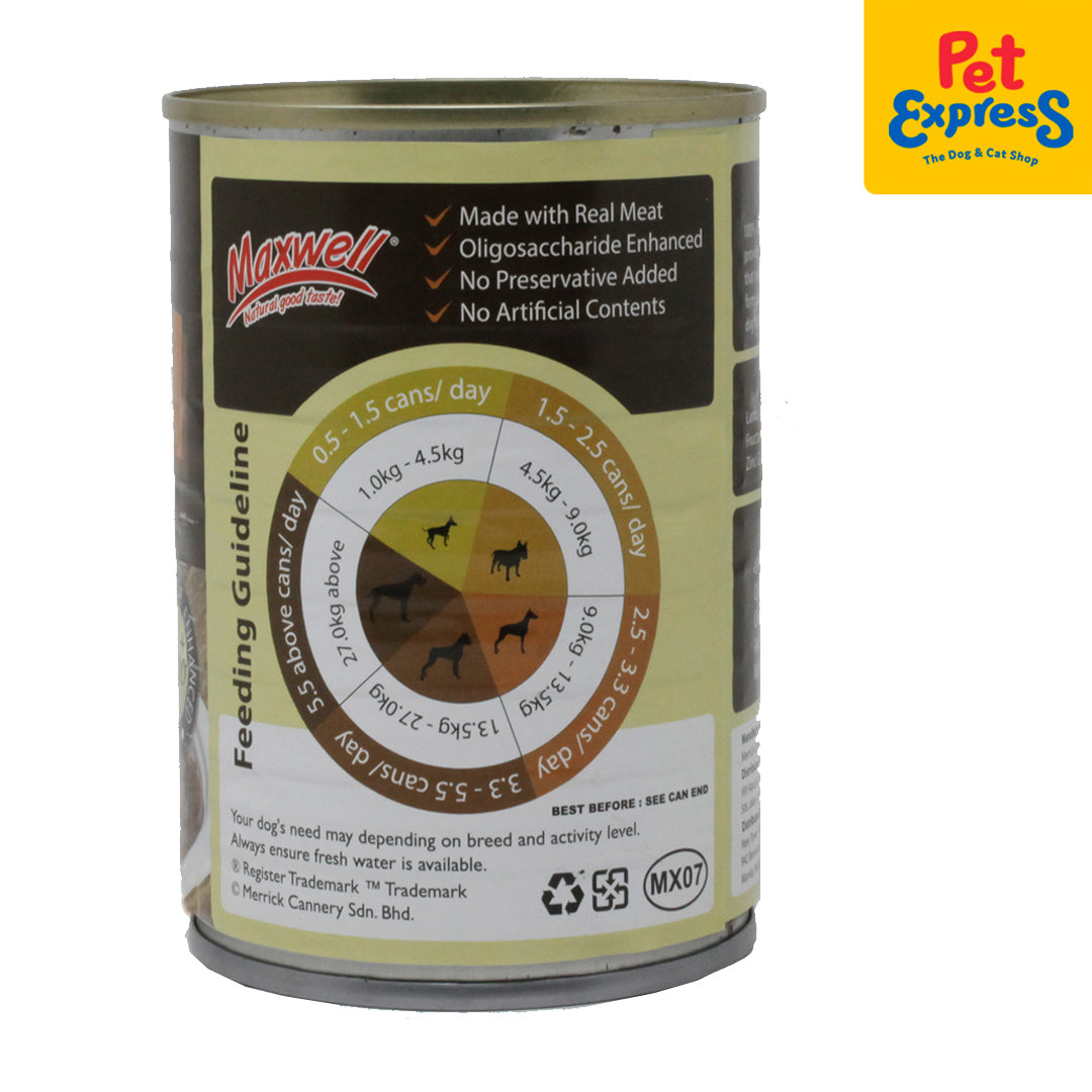 Maxwell Canned Dog Food Lamb 375g (2 cans) | Pet Express