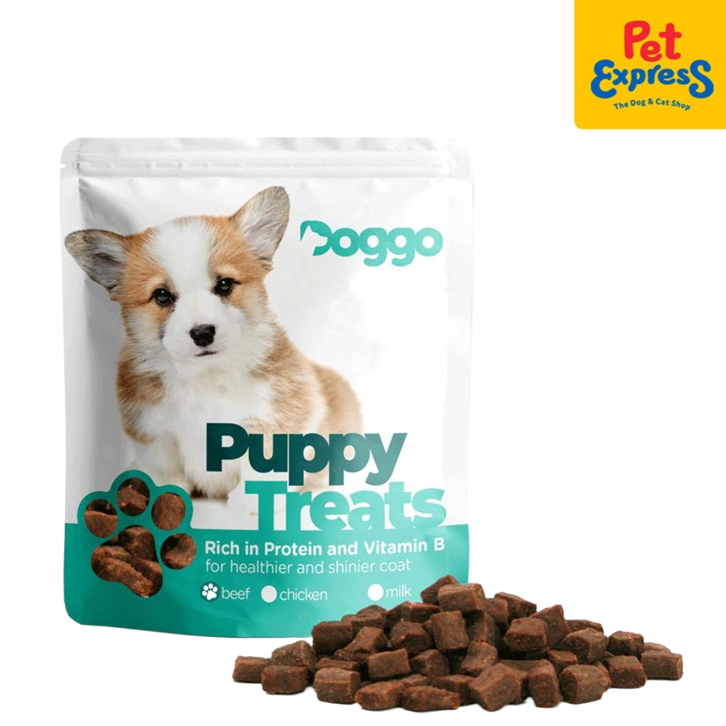 Doggo Puppy Cubes Beef Dog Treats 87g – Pet Express