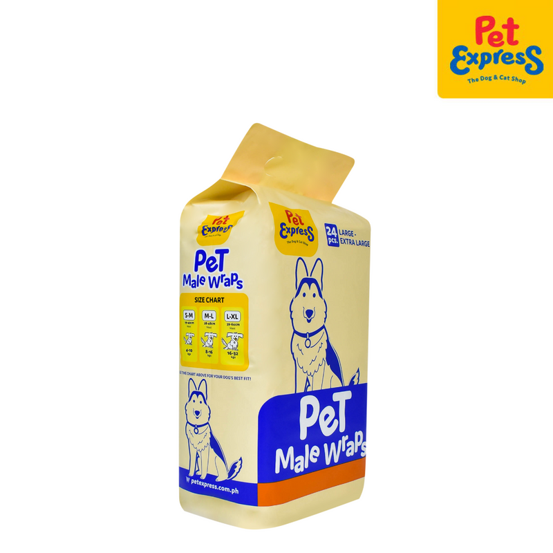 Pet Express Male Wraps Large Extra Large 24s