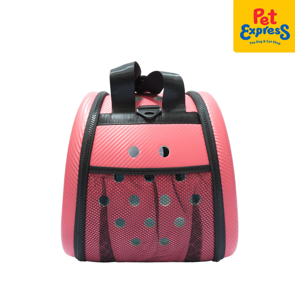 Approved Hand Carrier Rectangular Happy Pink | Pet Express