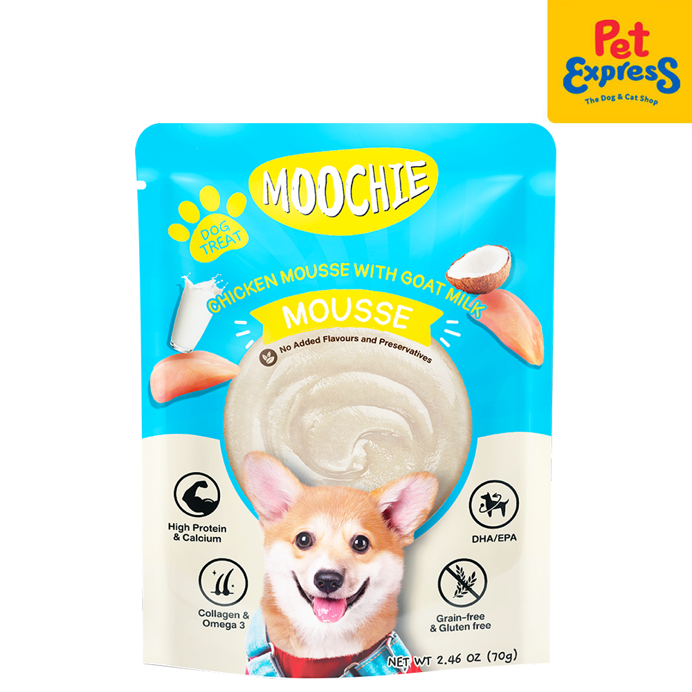 Moochie Chicken Mousse with Goat Milk Dog Treats 70g – Pet Express