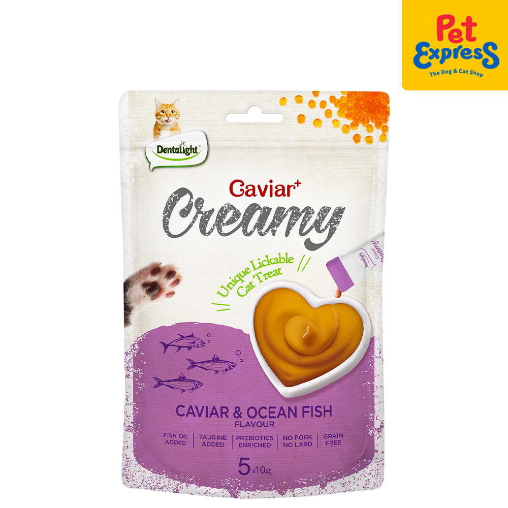 Dentalight Caviar+ Creamy Ocean Fish Cat Treats 5x10g – Pet Express