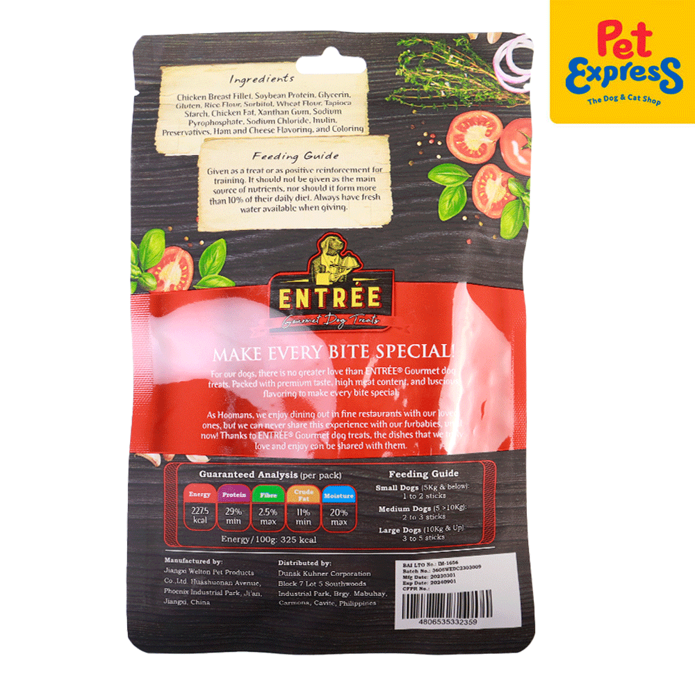 Entree Gourmet Ham and Cheese Charcuterie Dog Treats 70g