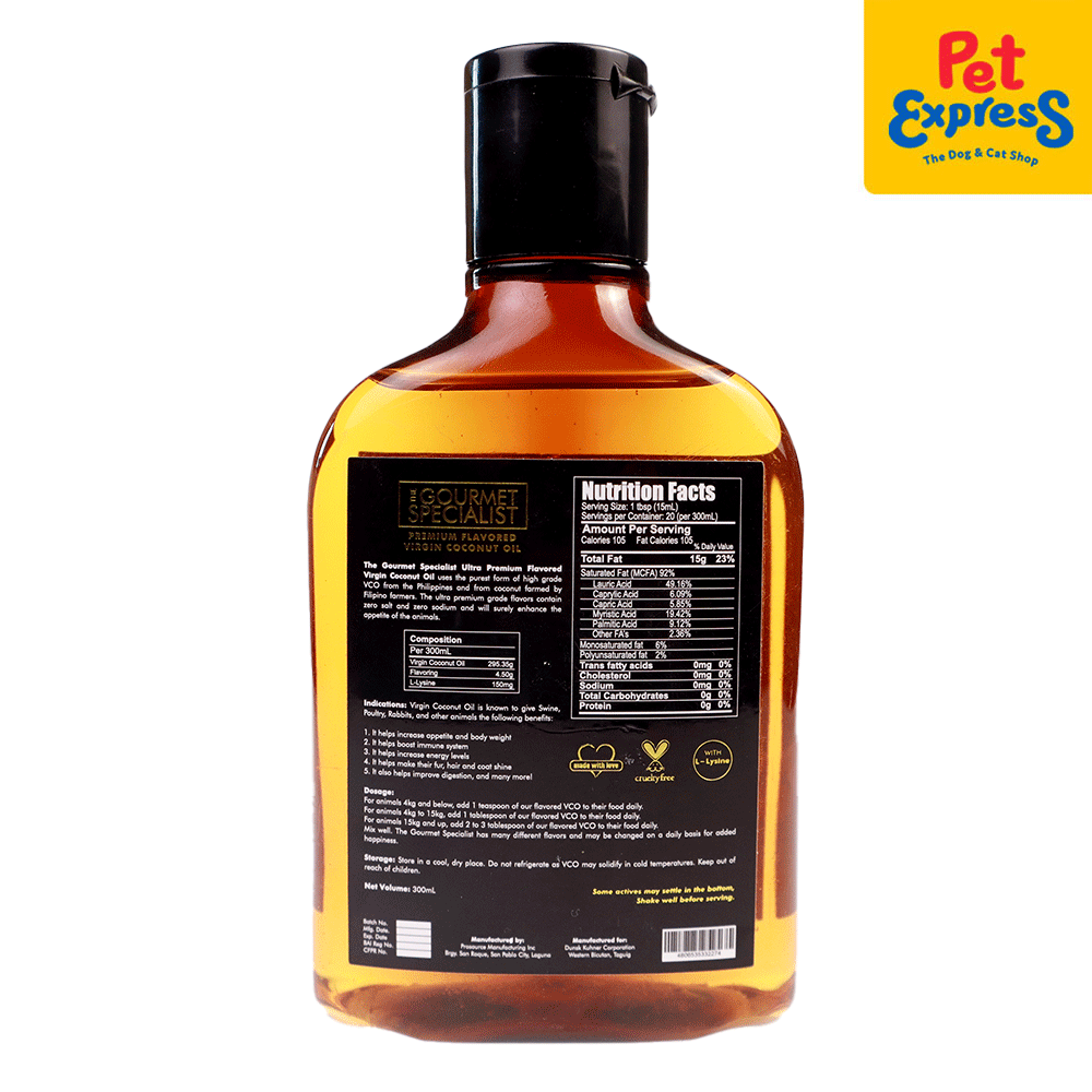 The Gourmet Specialist Greek Grilled Lamb Chops Virgin Coconut Oil 300ml