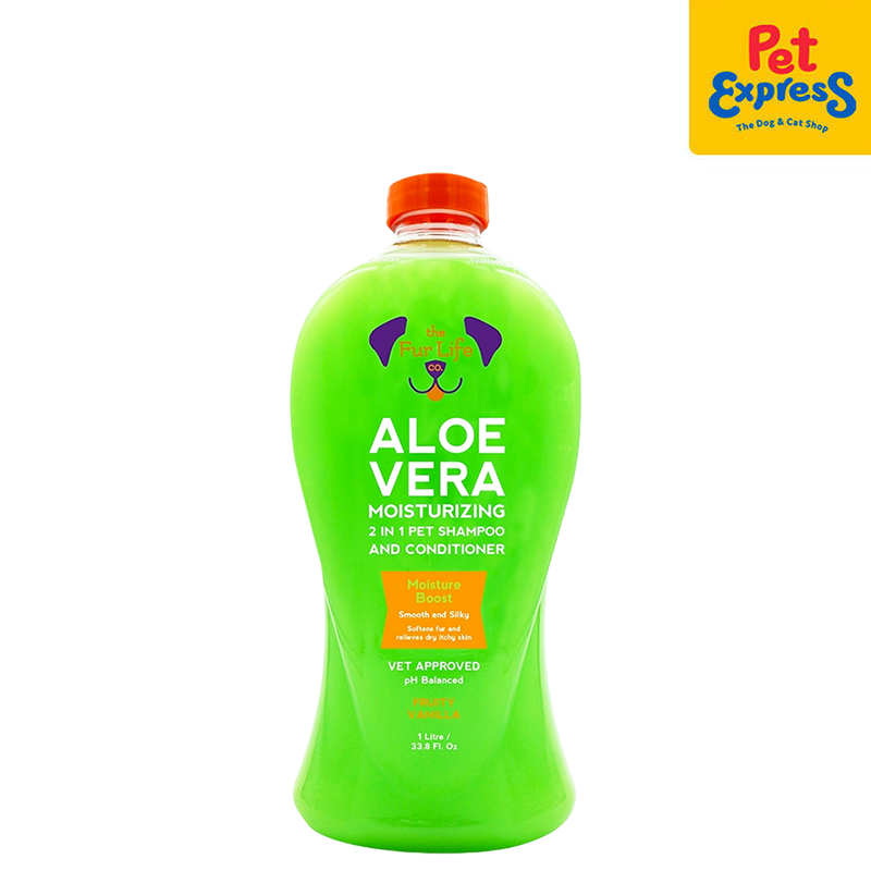 The Fur Life Aloe Vera Moisturizing 2-in-1 Pet Shampoo and Conditioner 1L