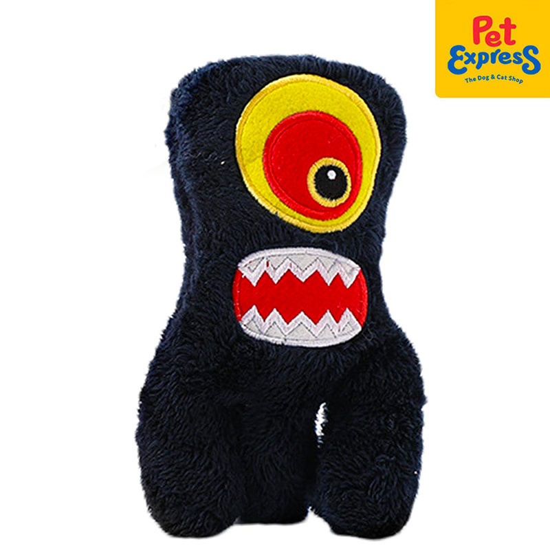 Approved Plush Navy Blue Monster Dog Toy | Pet Express