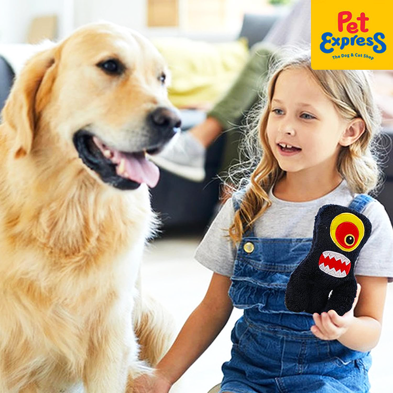 Approved Plush Navy Blue Monster Dog Toy – Pet Express