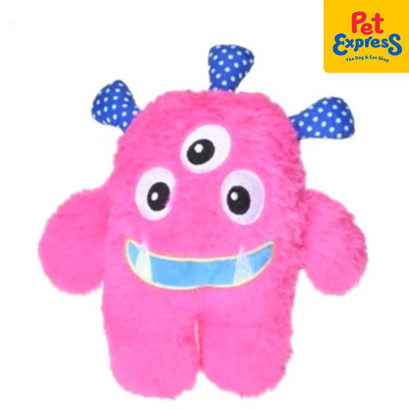 Approved Plush Pink Monster Dog Toy | Pet Express
