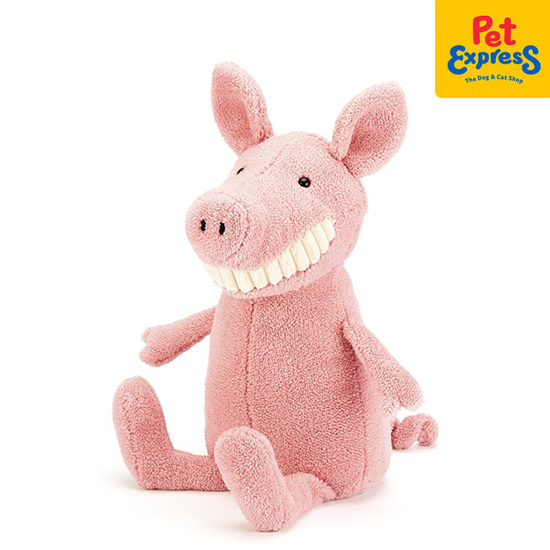 Approved Plush Pink Happy Pig Dog Toy | Pet Express