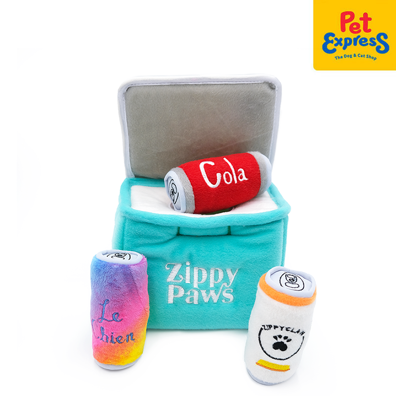 Zippy Paws Burrow Ice Chest Plush Dog Toy | Pet Express