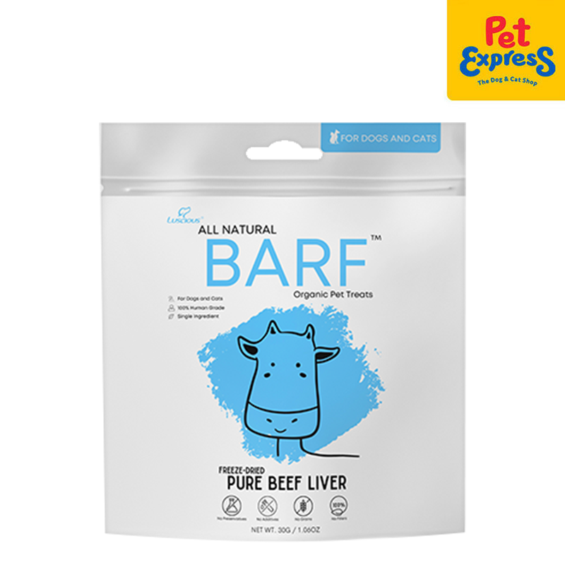 Luscious All Natural Barf Freeze Dried Beef Liver Pet Treats 30g – Pet ...