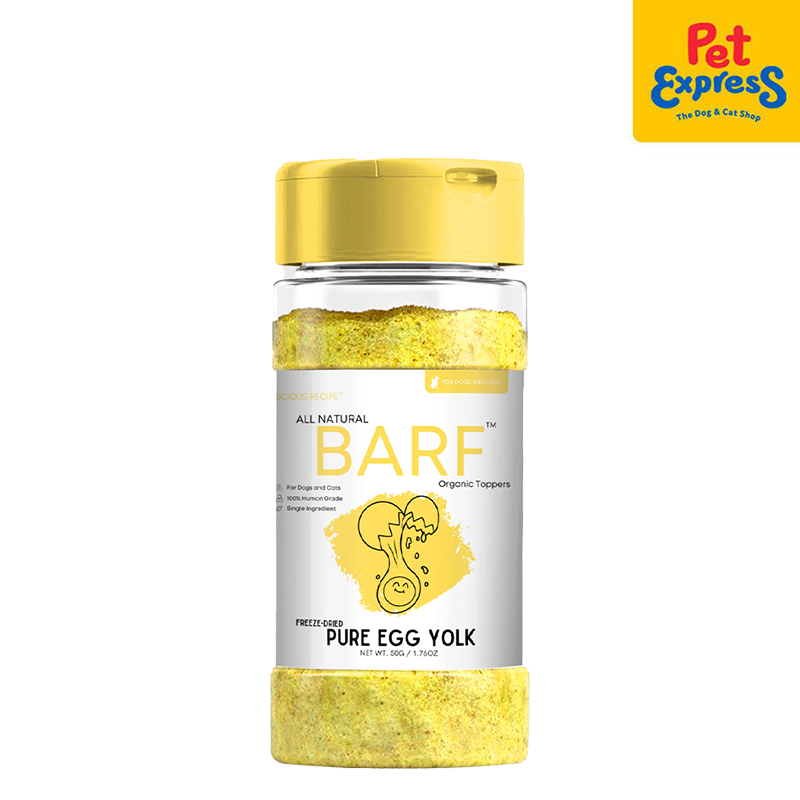 Luscious Recipe All Natural Barf Freeze Dried Egg Yolk Pet Topper 50g ...