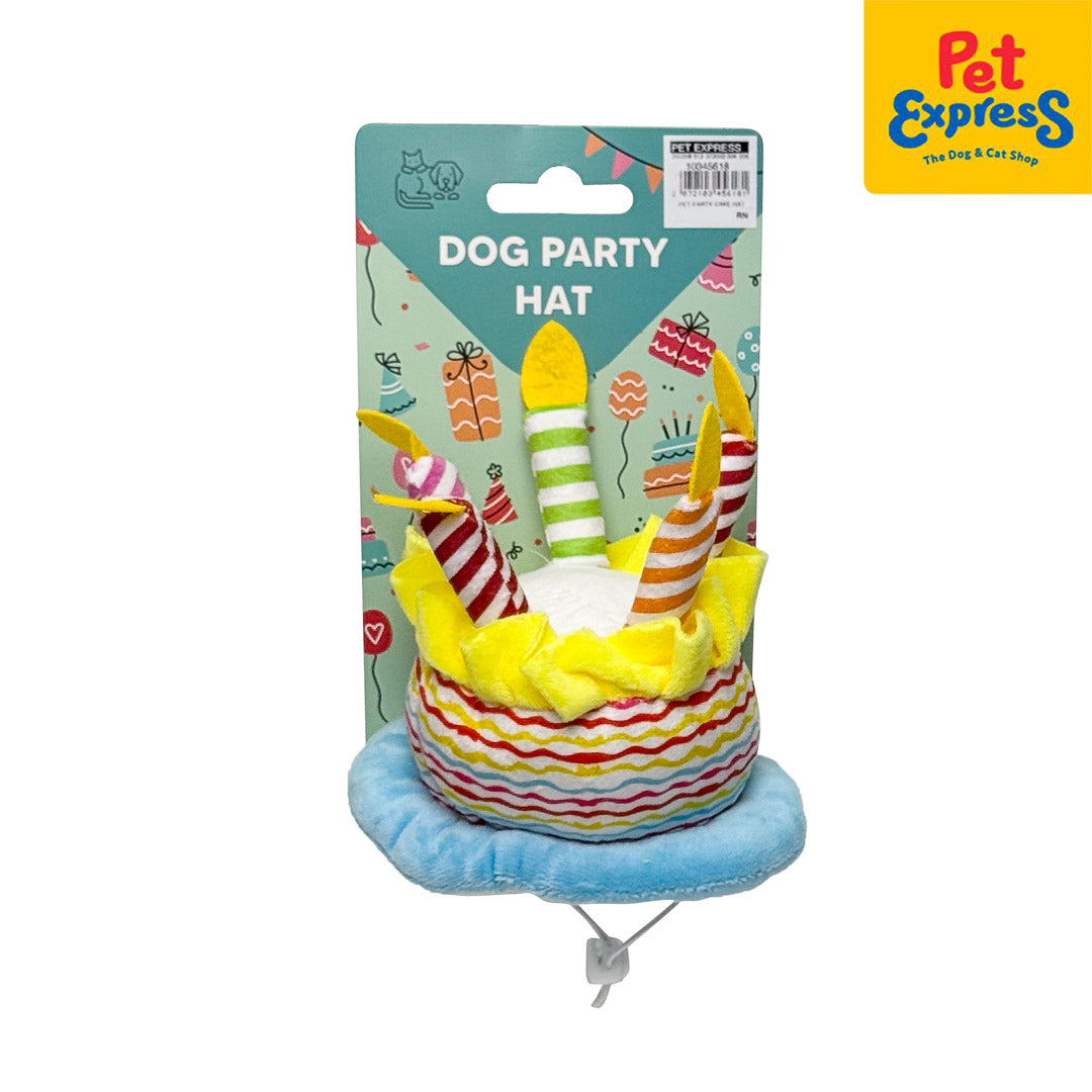 Pet Party Stripes Cake Plush Party Hat Dog Accessories – Pet Express