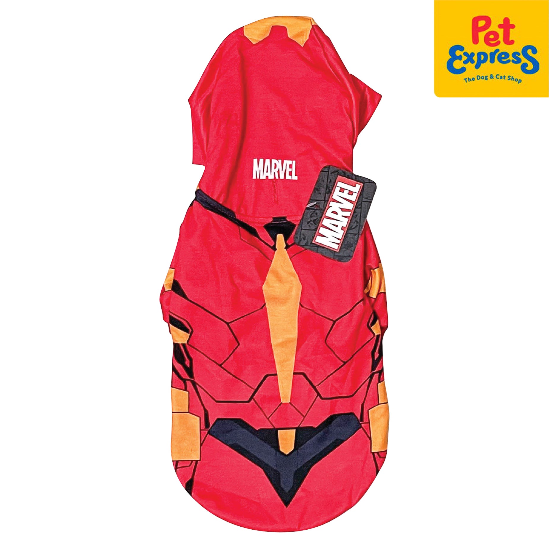 Marvel Avengers Iron Man Hoodie Jacket Dog Apparel Large – Pet Express