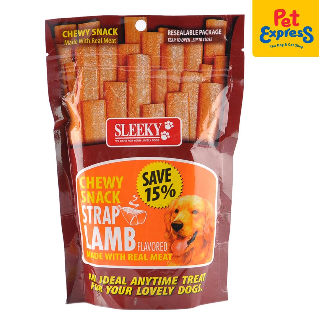 Sleeky Chewy Snack Strap Lamb Dog Treats 175g | Pet Express