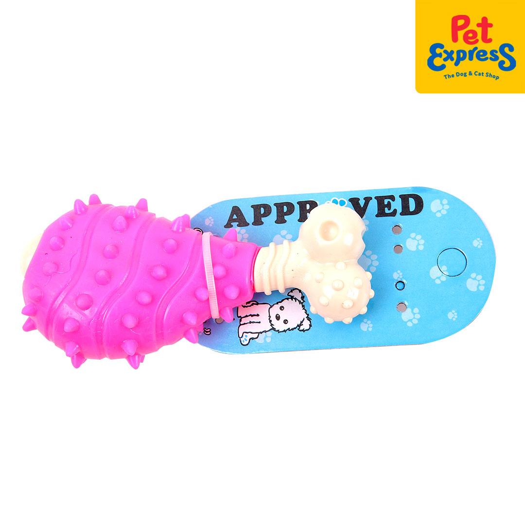 Approved Chicken Leg with Spike Dog Toy Pink – Pet Express