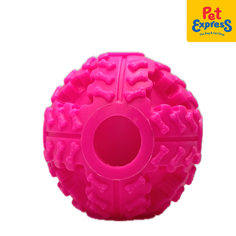 Lucky Dog Food Ball Dog Toy Pink – Pet Express