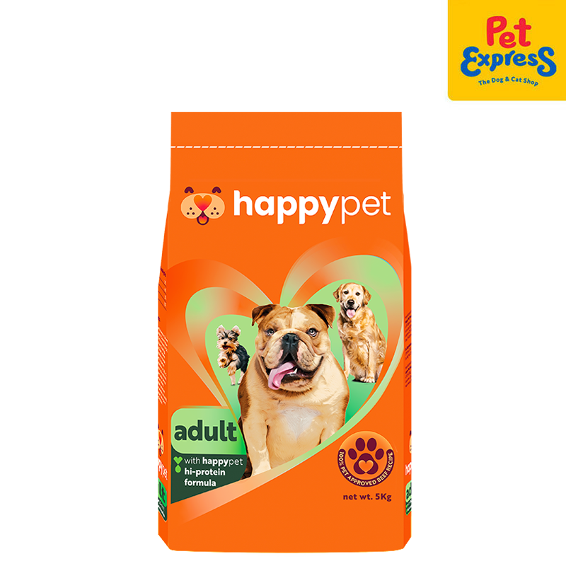 Happy Pet Adult Beef Recipe Dry Dog Food 5kg – Pet Express