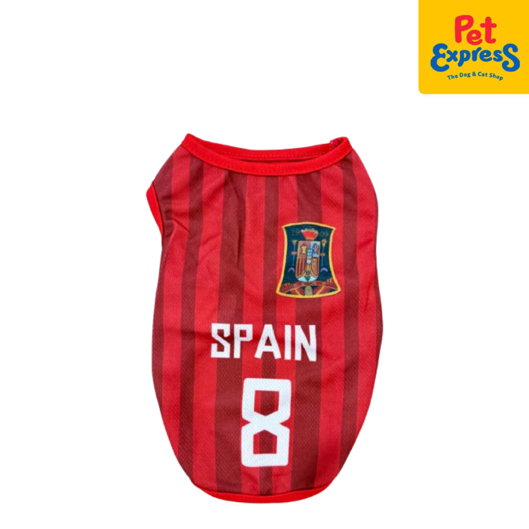 Pet Express Sando Jersey Spain Dog Apparel Extra Large