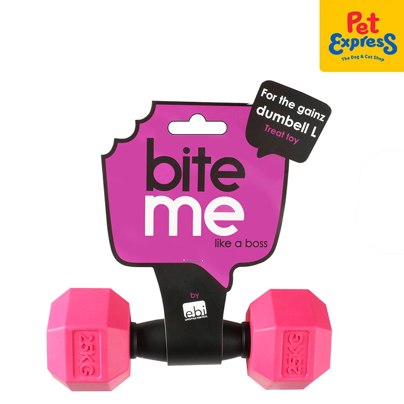 Bite Me For the Gainz - Dumbbell Dog Toy Small – Pet Express