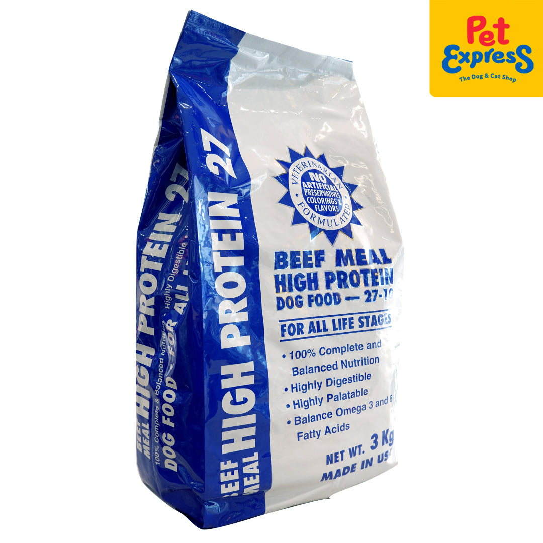 Beef Meal Optima High Protein 27 Dry Dog Food 3kg | Pet Express