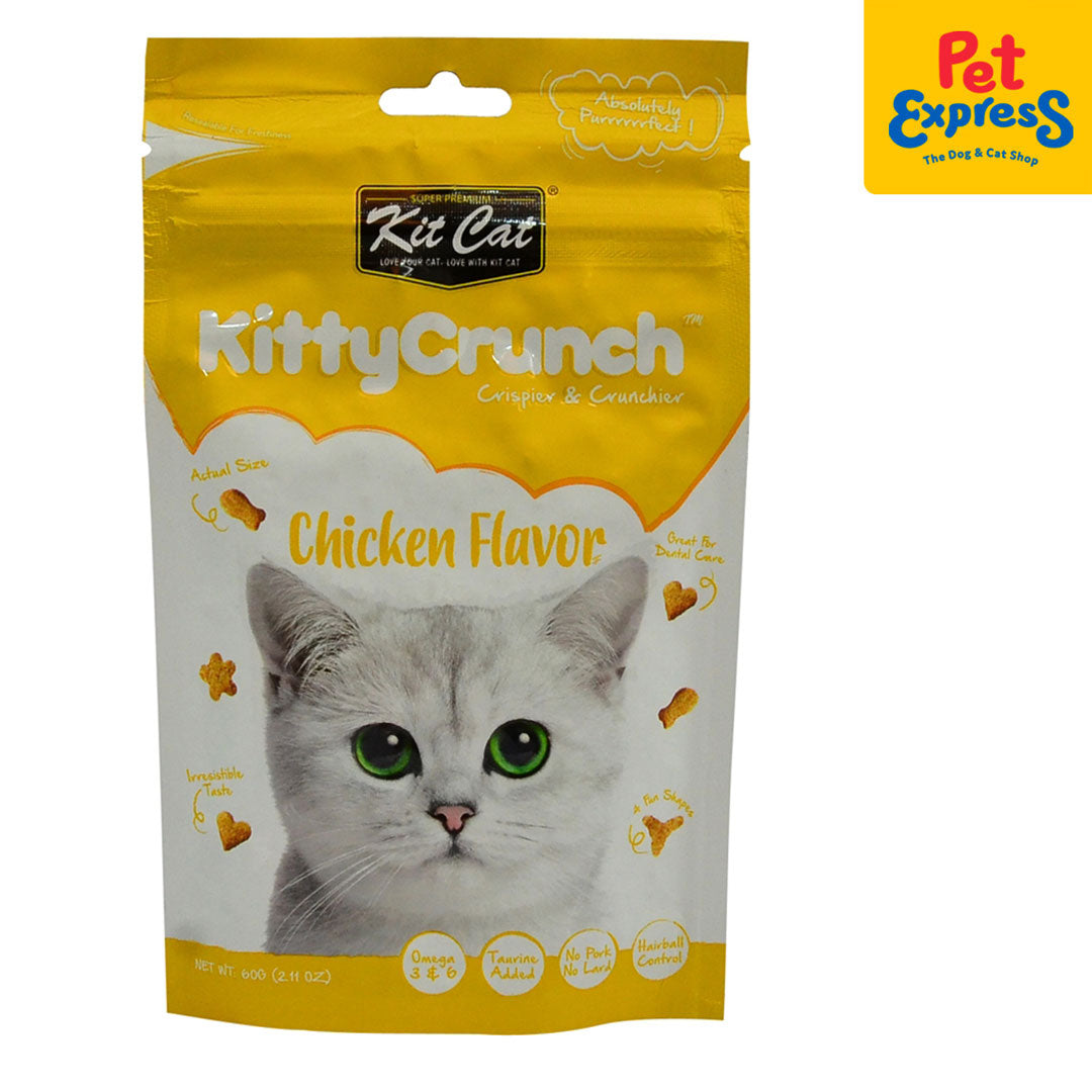Kit Cat Kitty Crunch Chicken Cat Treats 60g | Pet Express