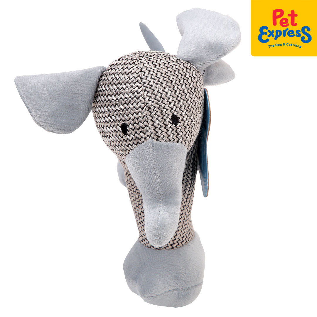 Approved Plush Gray Elephant Dog Toy | Pet Express