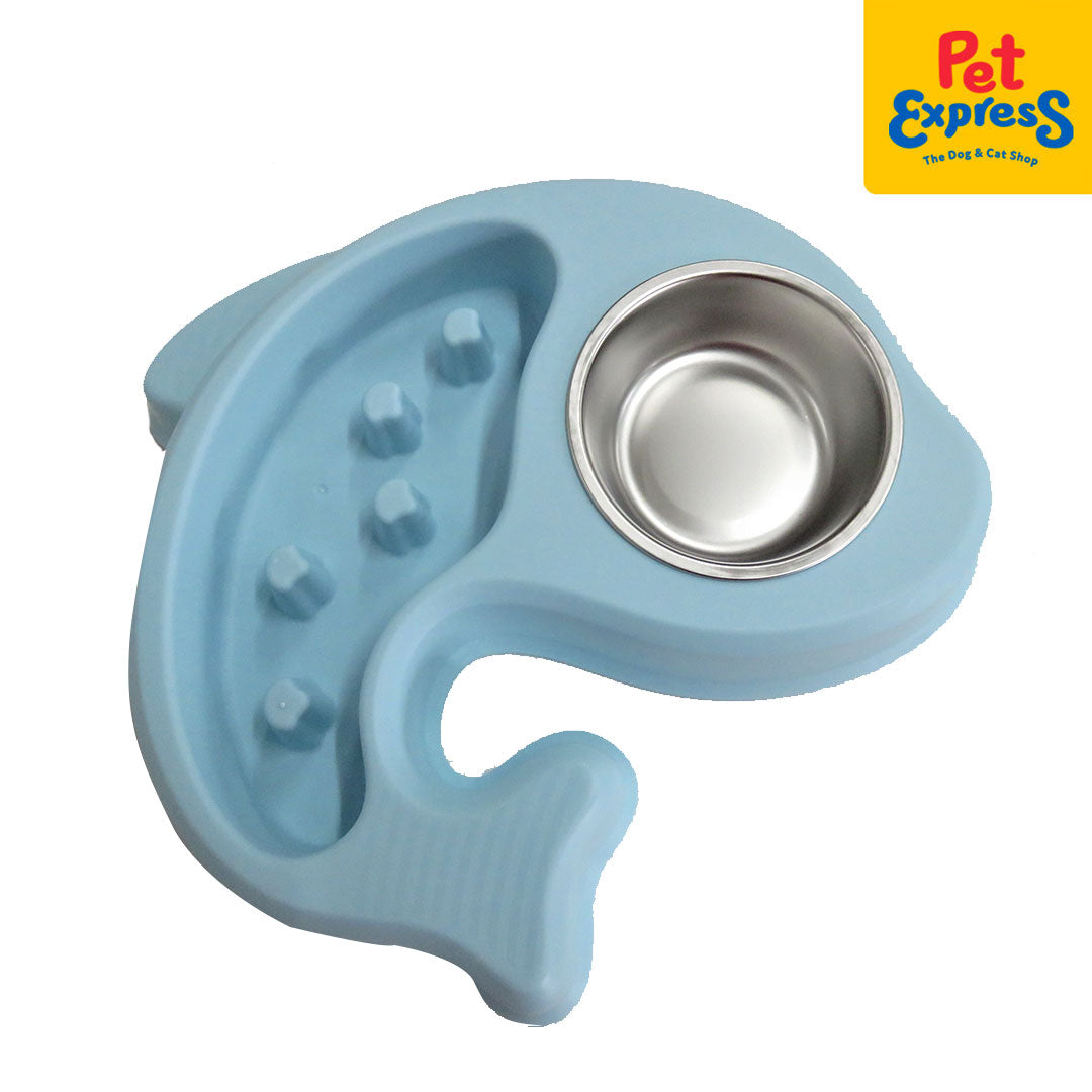 Approved Dog Bowl Fish Shape Blue 4134 | Pet Express