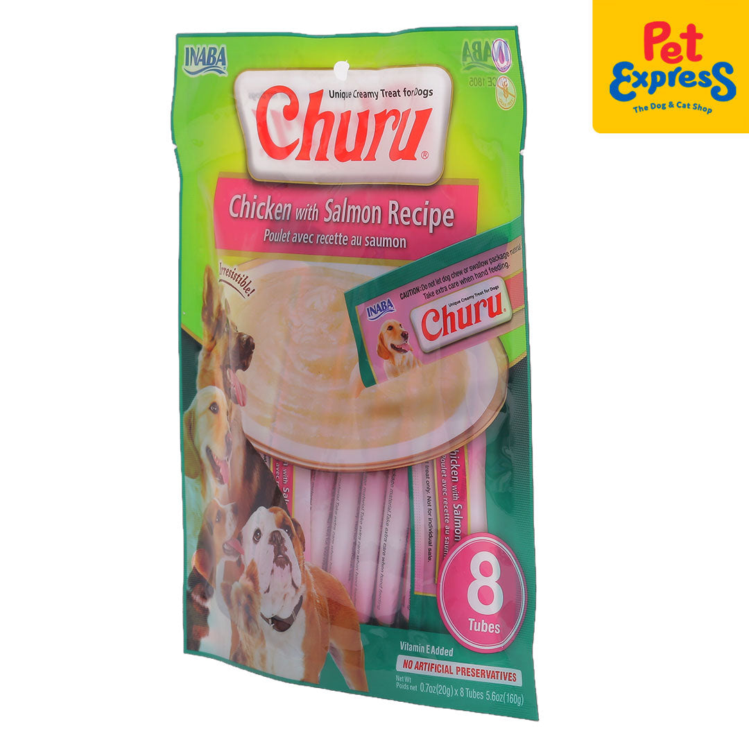 Inaba Churu Chicken with Salmon Recipe Dog Treats 20gx8 (USD-603) – Pet ...