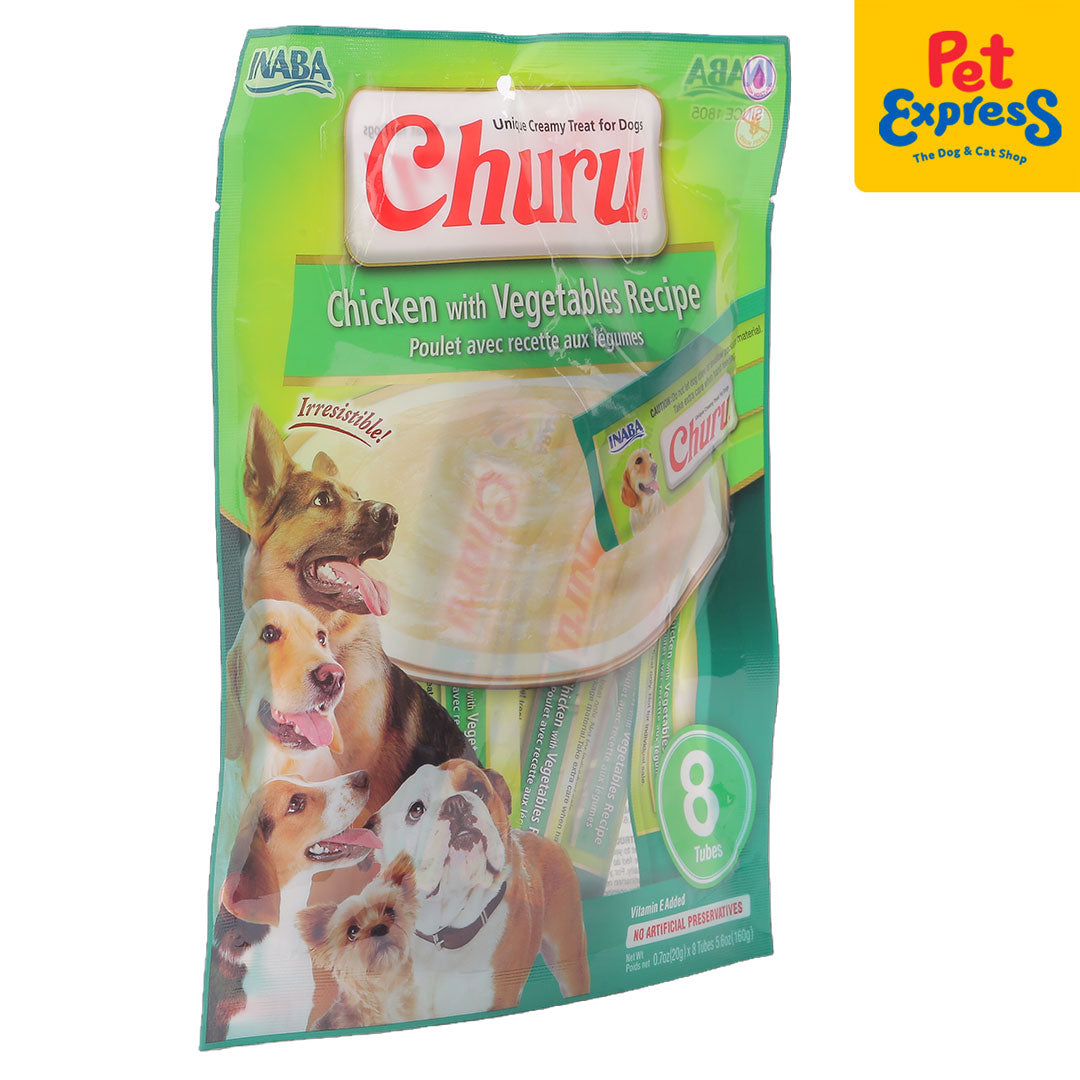 Inaba Churu Chicken with Vegetables Recipe Dog Treats 20gx8 (USD-605)
