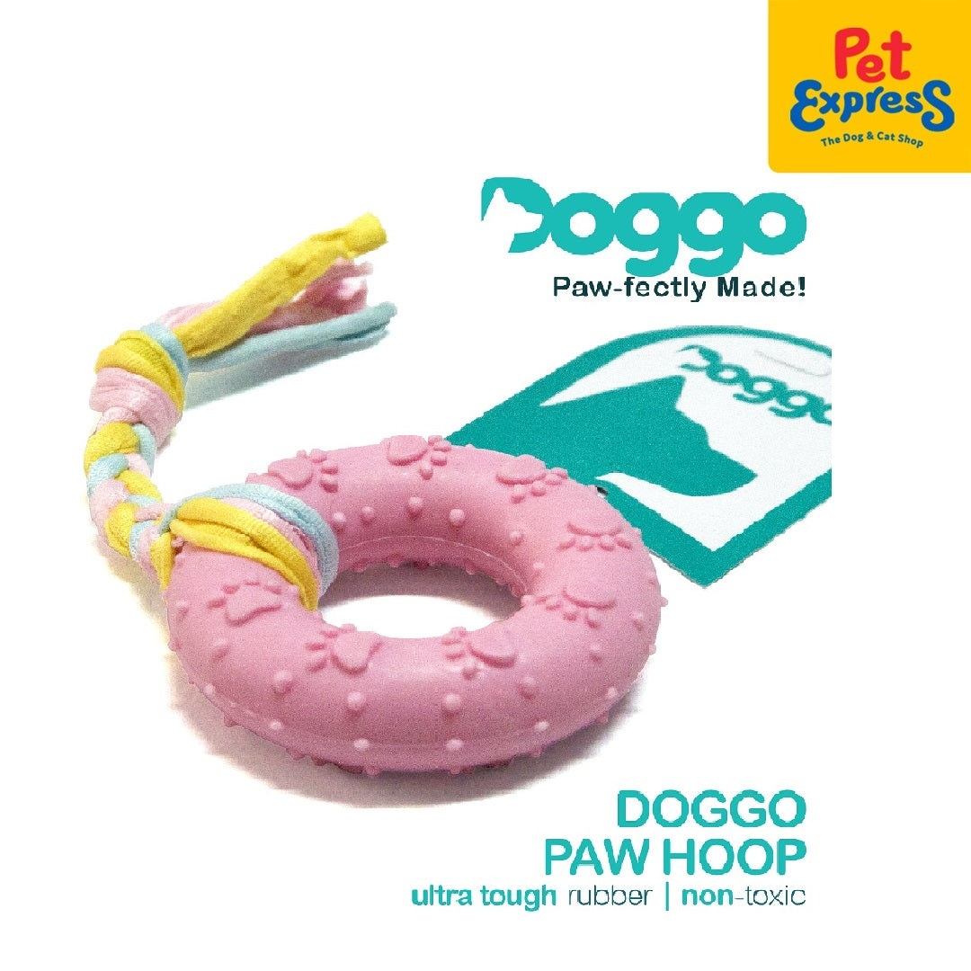 Doggo Paw Hoop Dog Toy Pink | Pet Express