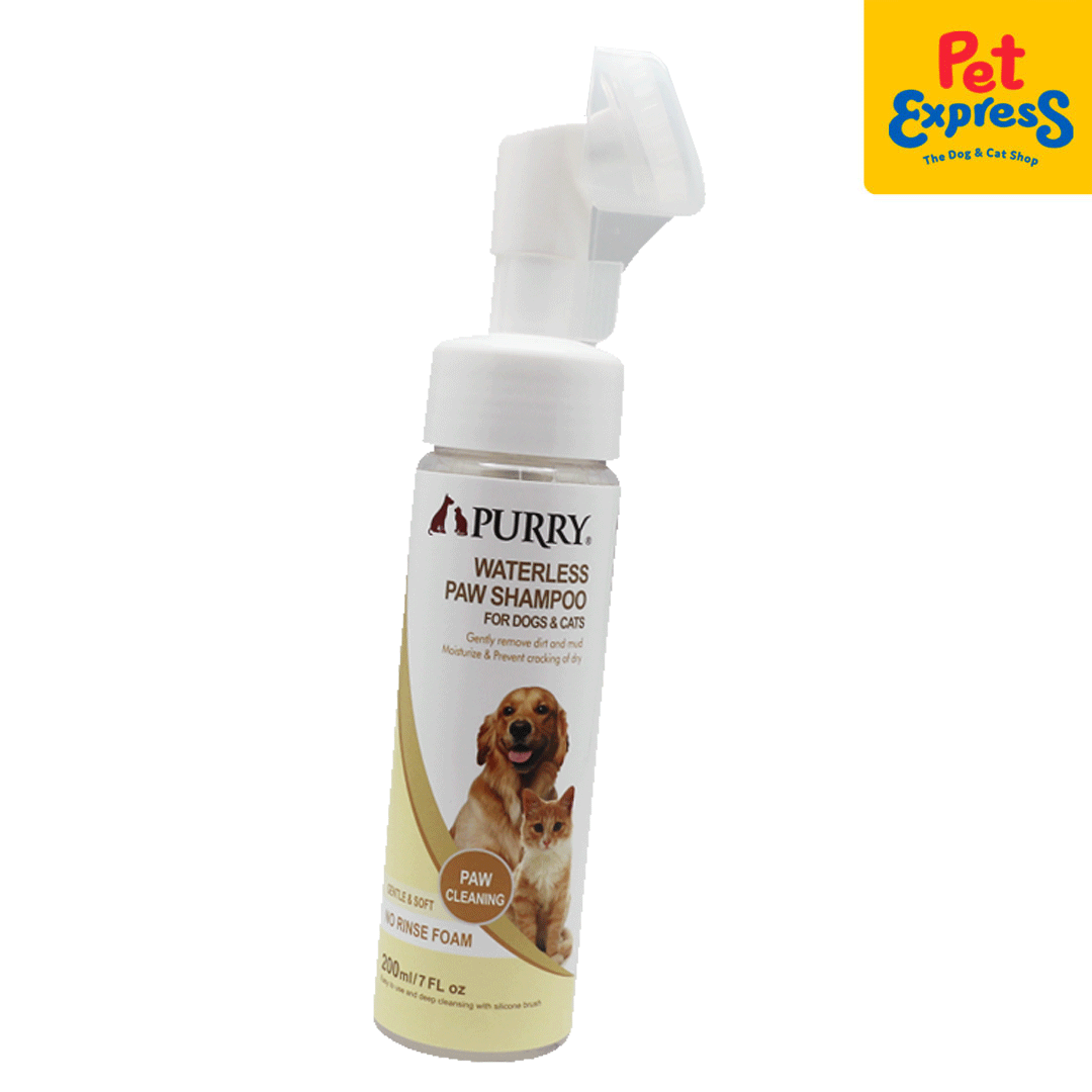 Purry Waterless Cleaner with Brush Paw Shampoo 200ml | Pet Express
