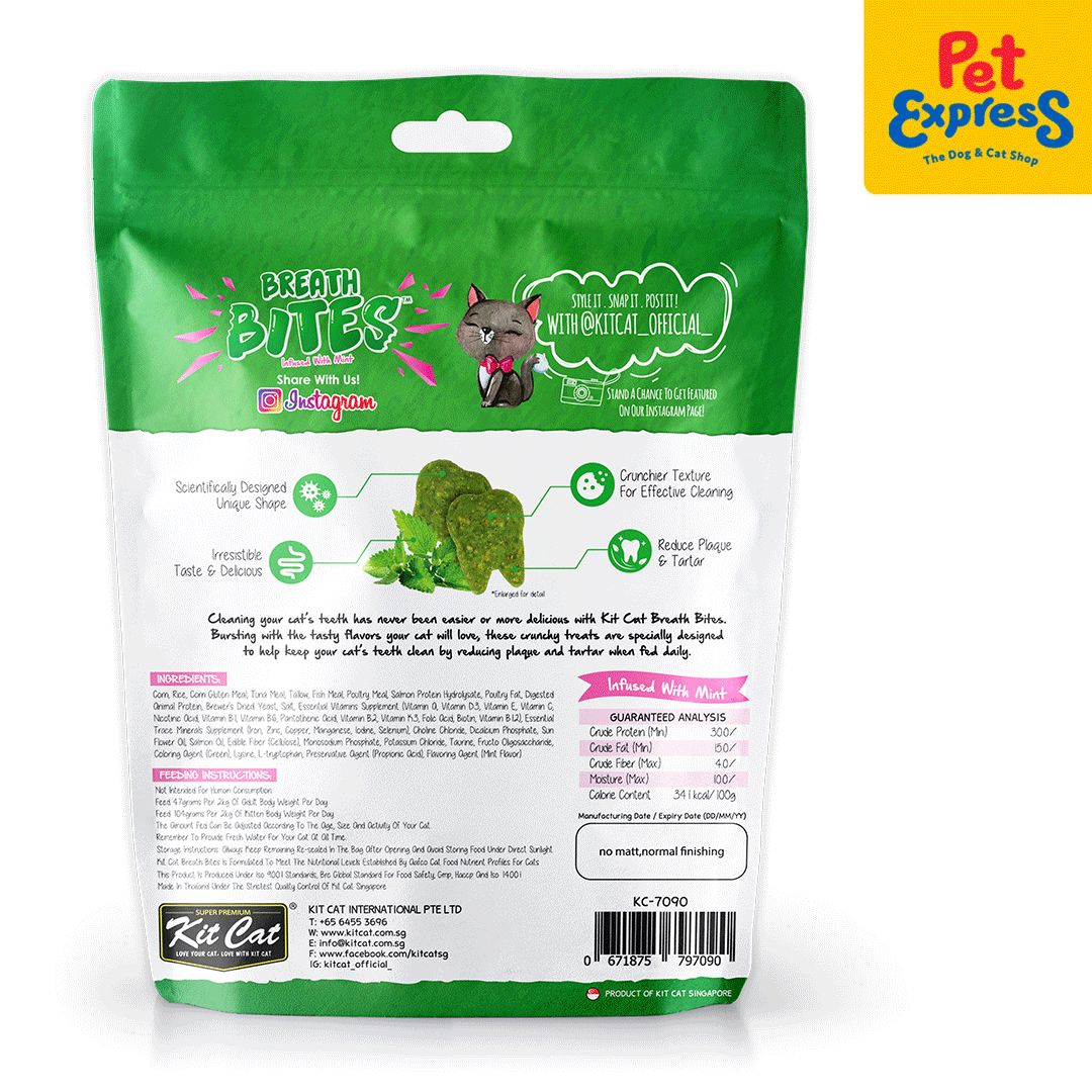Kit Cat Breath Bites Tuna Cat Treats 60g | Pet Express