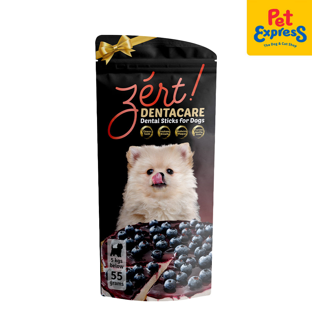 Zert Dentacare Blueberry Cheese Dog Treats 55g | Pet Express