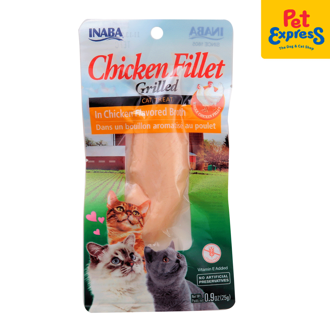 Inaba Grilled Chicken Fillet in Chicken Broth Cat Treats 25g (USA-552A)